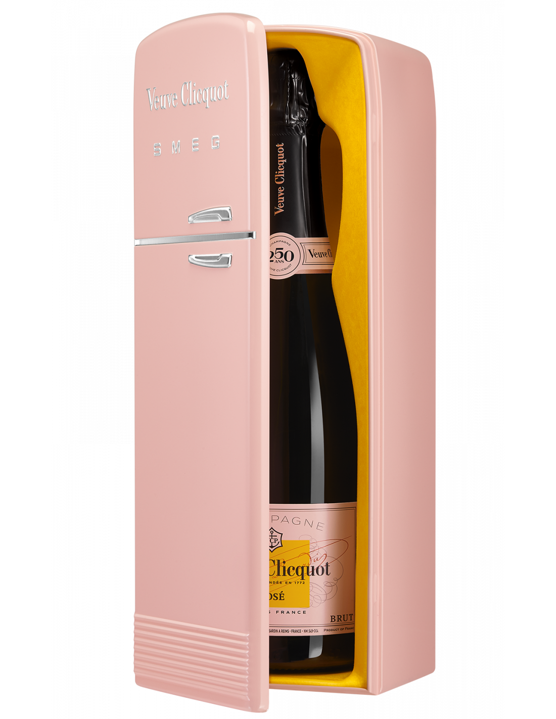 Veuve Clicquot Metal Giftbox SMEG Brut rosé - 75 cl