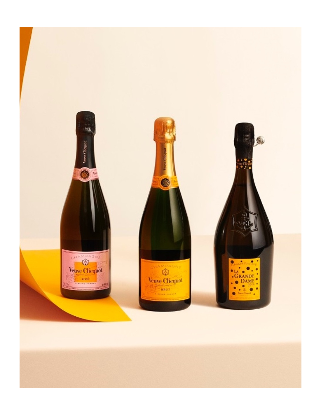 Veuve Clicquot Set 3 bouteilles, Vintage 2012 La Grande Dame BY YAY...