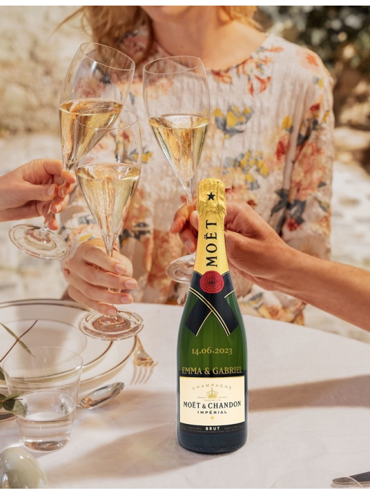 Moët & Chandon Set Mariage brut Impérial - 52 bouteilles personnali...