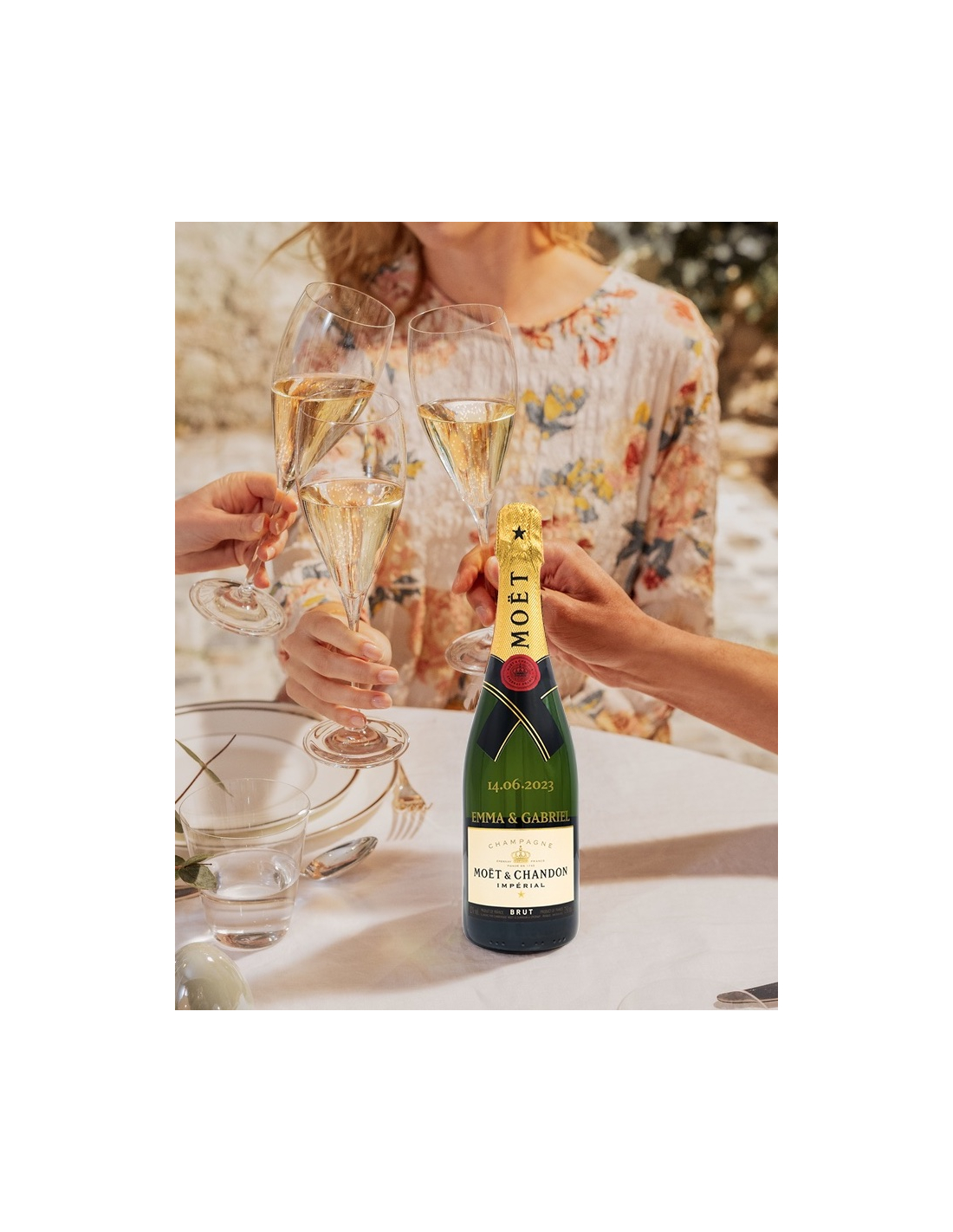 Moët & Chandon Set Mariage brut Impérial - 52 bouteilles personnali...