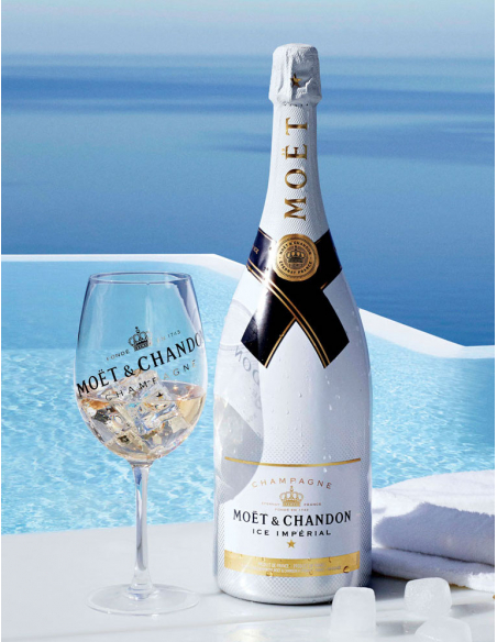 Moët & Chandon Set 2 gläser + 1 Magnum Ice Impérial - 150 CL