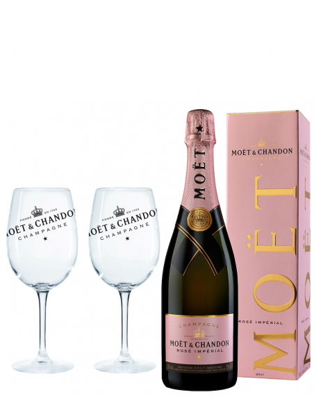 Moët & Chandon Set 6 verres + 6 Impérial rosé - 6 x 75 cl