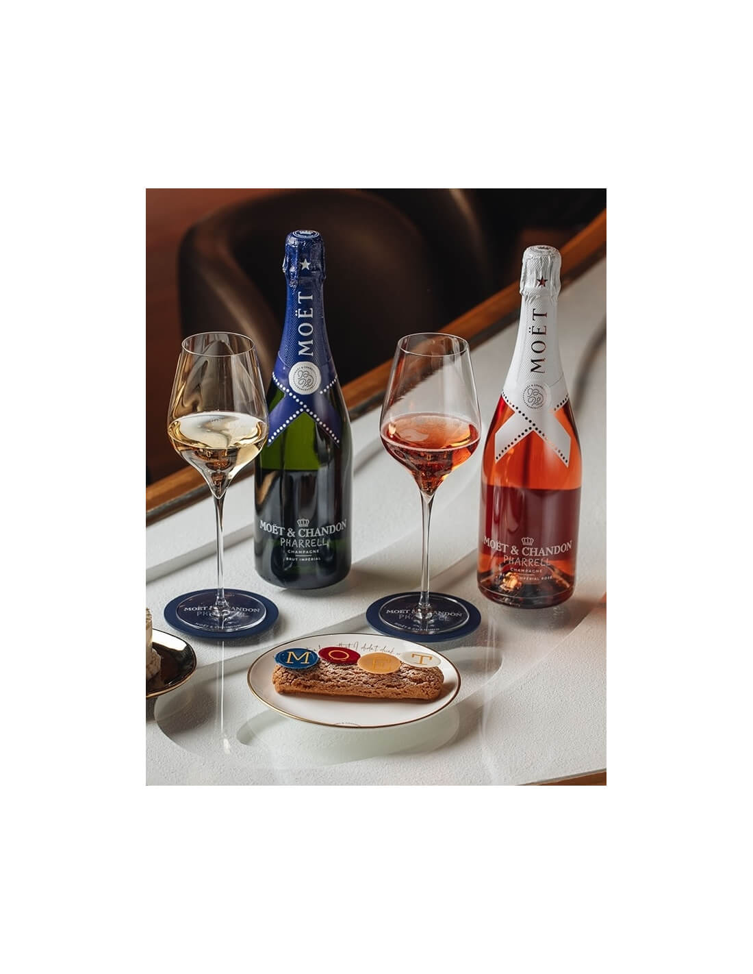 Moët & Chandon X PHARRELL WILLIAMS Set 2 verres & 2 coffrets Brut